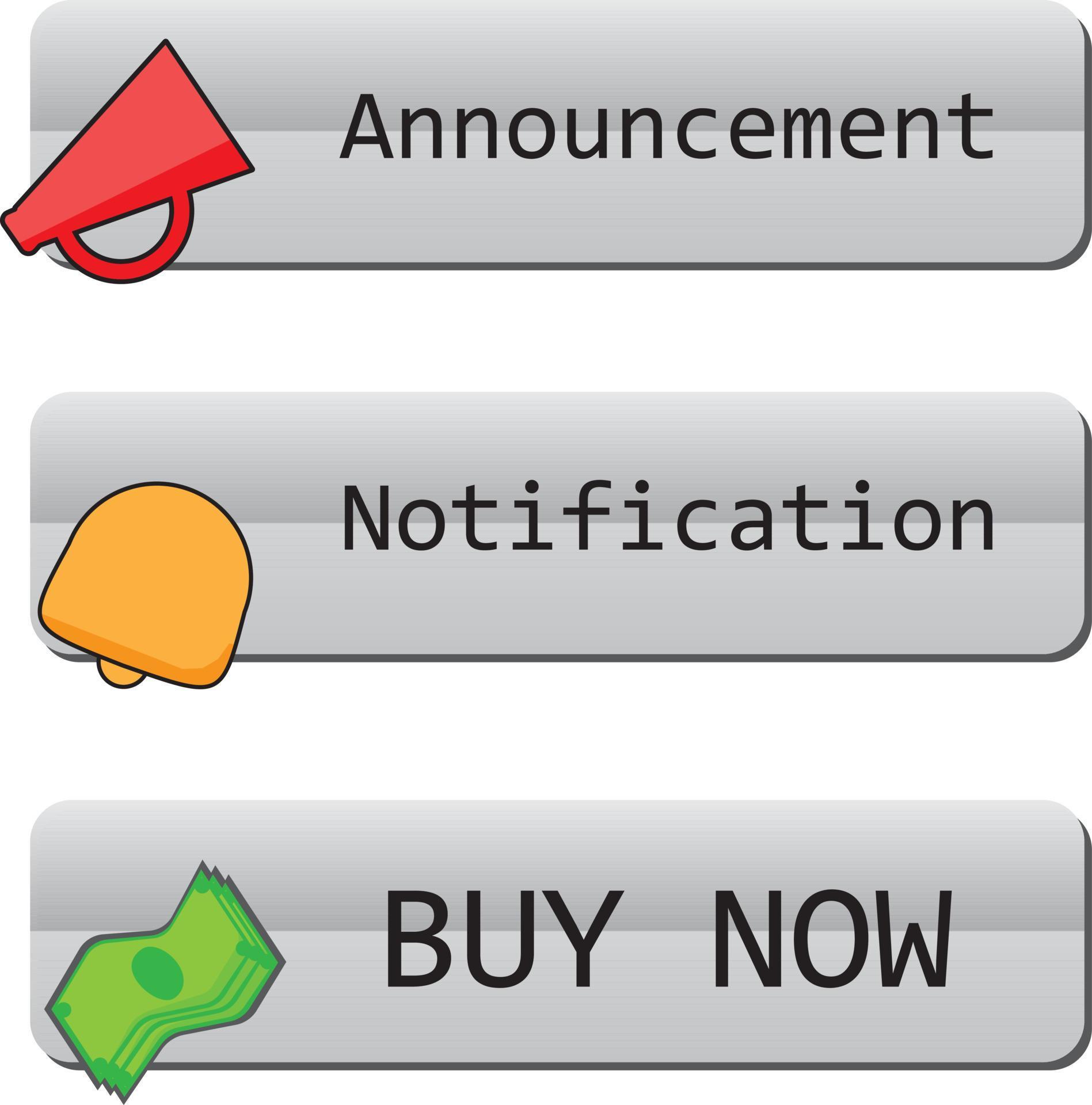 PrintText box or Text frame and can use as button ui 13436451 Vector ...