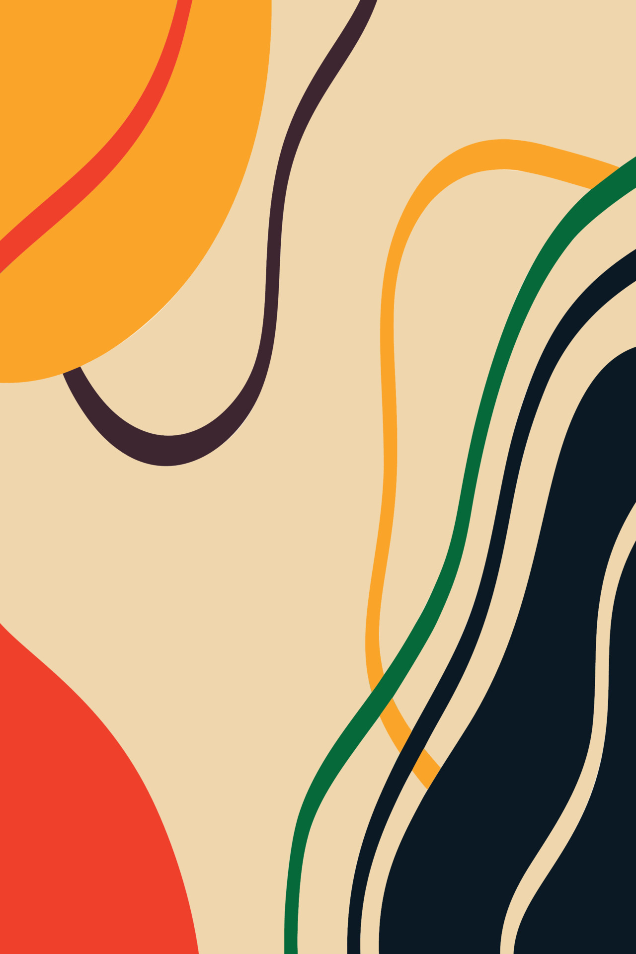 Abstract modern groovy templates with organic shapes 13436518 Vector ...