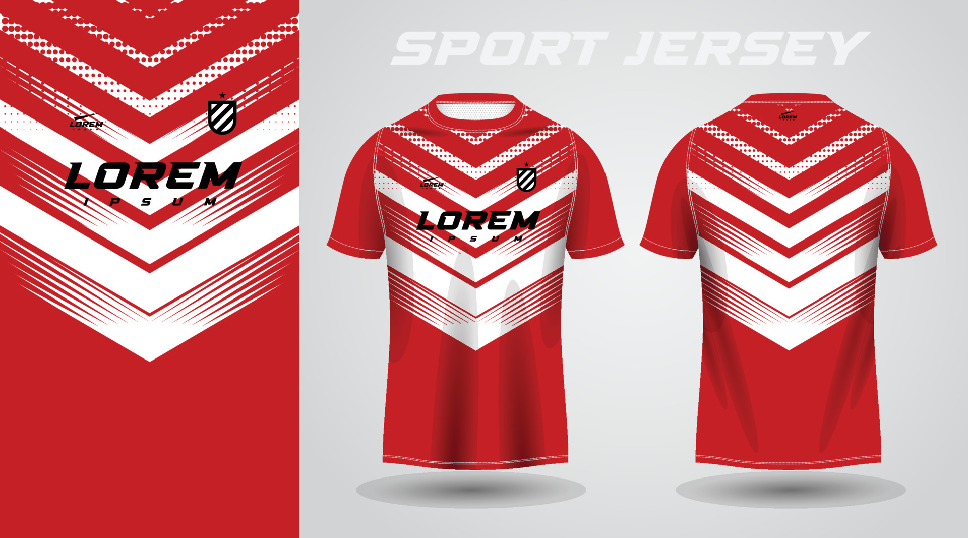 Red Shirt Sport Jersey Design 13436707 Vector Art At Vecteezy