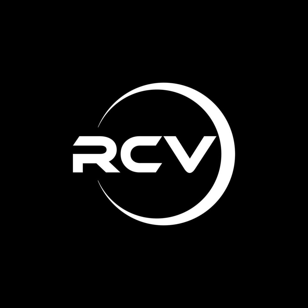 RCV letter logo design in illustration. Vector logo, calligraphy designs for logo, Poster ...
