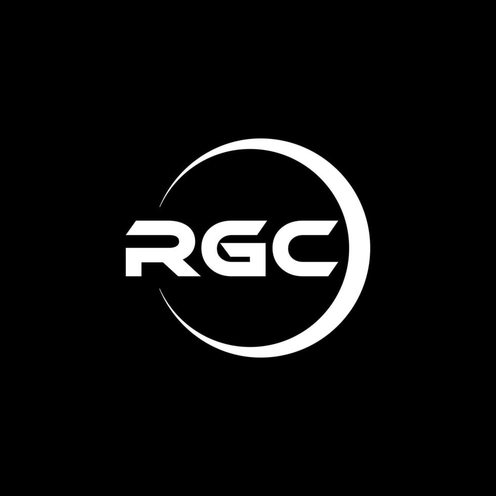 diseño de logotipo de letra rgc en ilustración. logotipo vectorial, diseños de caligrafía para ...