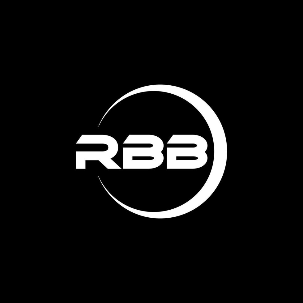 RBB letter logo design in illustration. Vector logo, calligraphy designs for logo, Poster ...