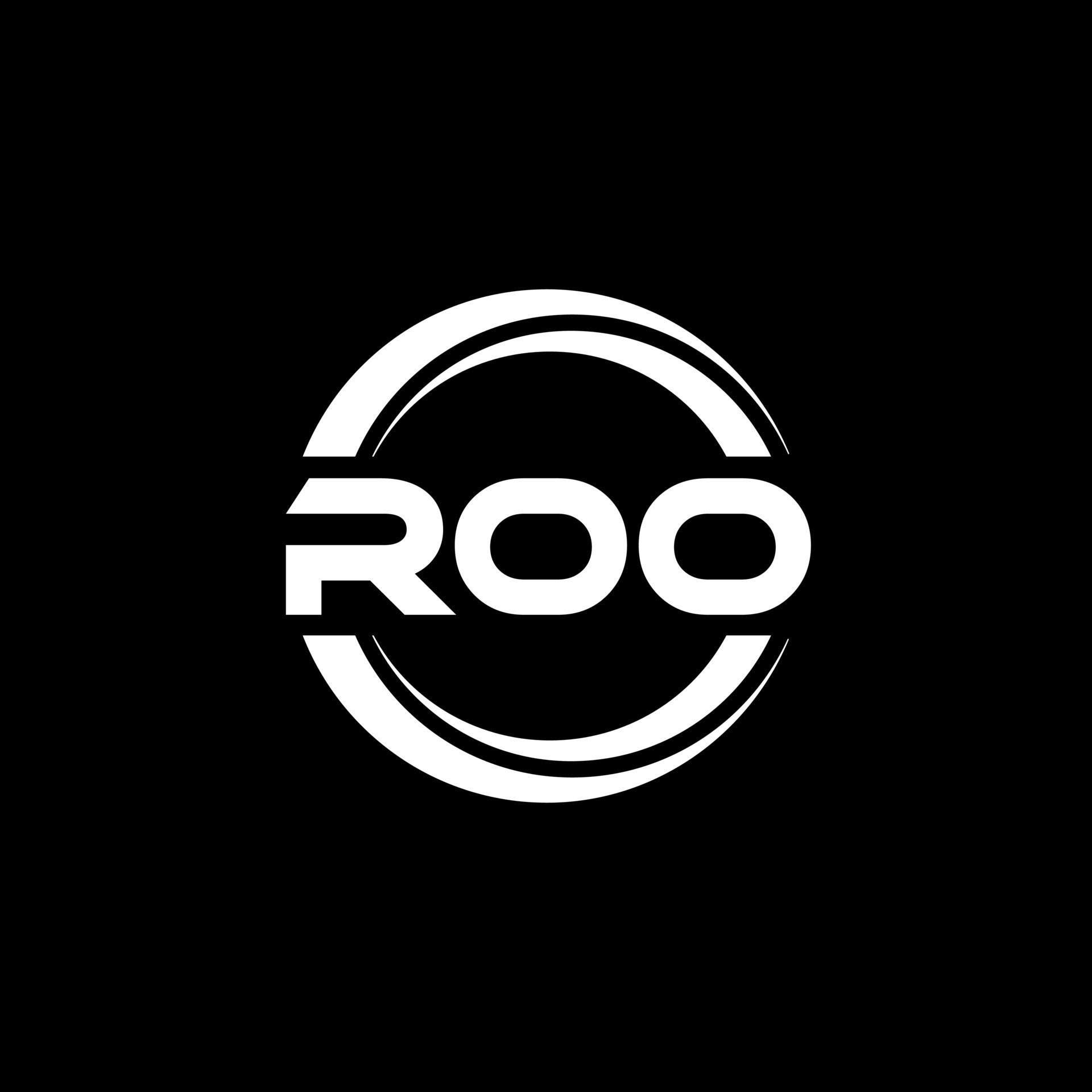 ROO letter logo design in illustration. Vector logo, calligraphy designs for logo, Poster ...