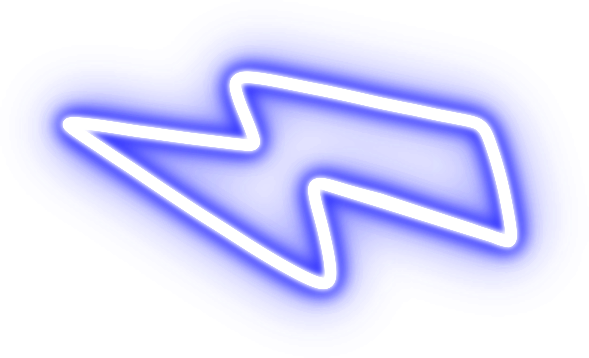 Thunder In Neon Light For Design Element Blue Bulb Neon Light Isolated Background 13441448 Png