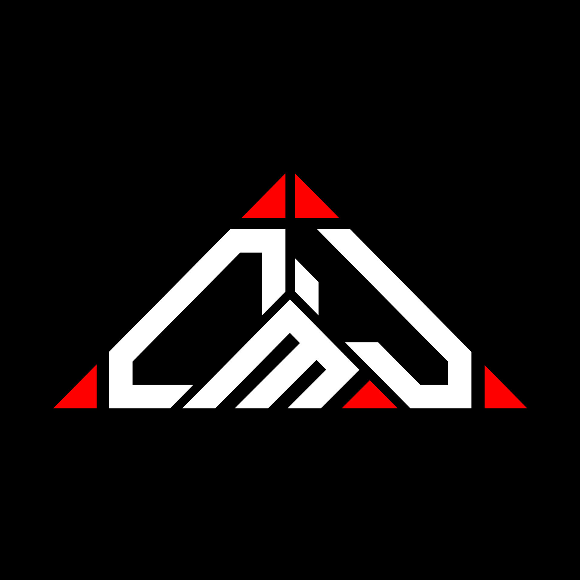 Diseño creativo del logotipo de la letra cmj con gráfico vectorial, logotipo sencillo y moderno ...