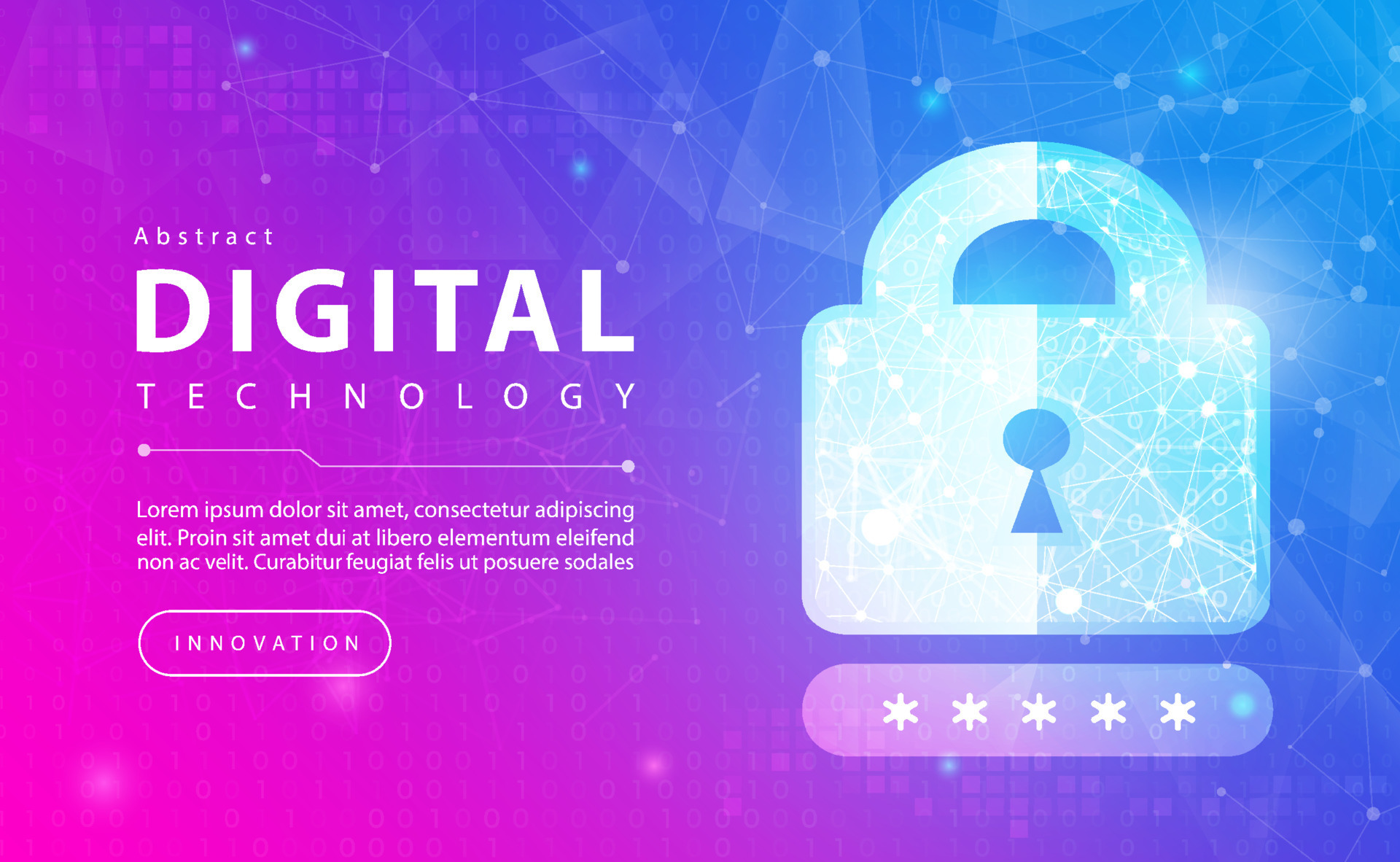 Technology security abstract background concept, Digital technology ...