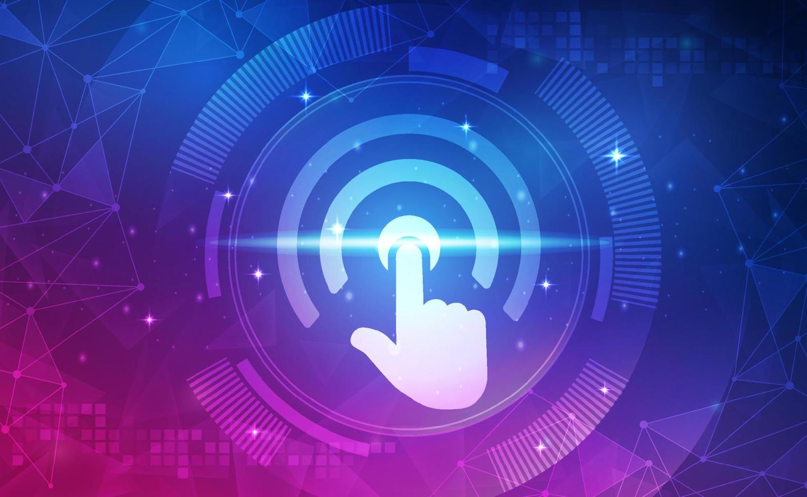 Technology Fingerprint Scanner Security Abstract Background Concept