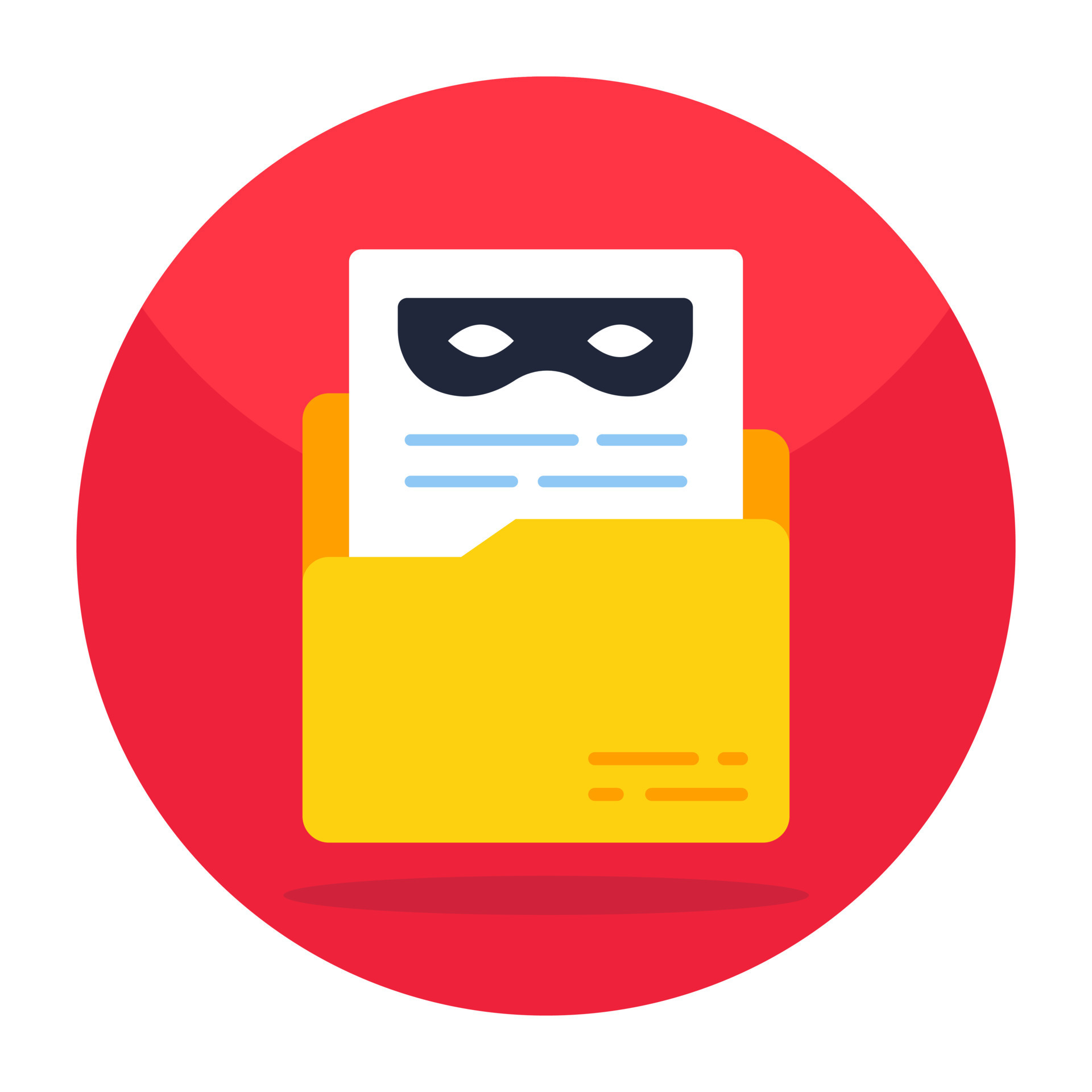 Creative design icon of folder hacking 13446603 Vector Art at Vecteezy