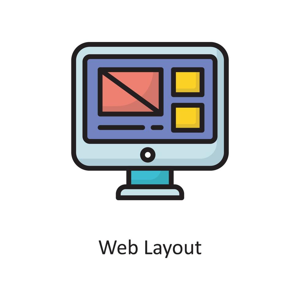 Web Layout Vector Filled Outline Icon Design Illustration Cloud