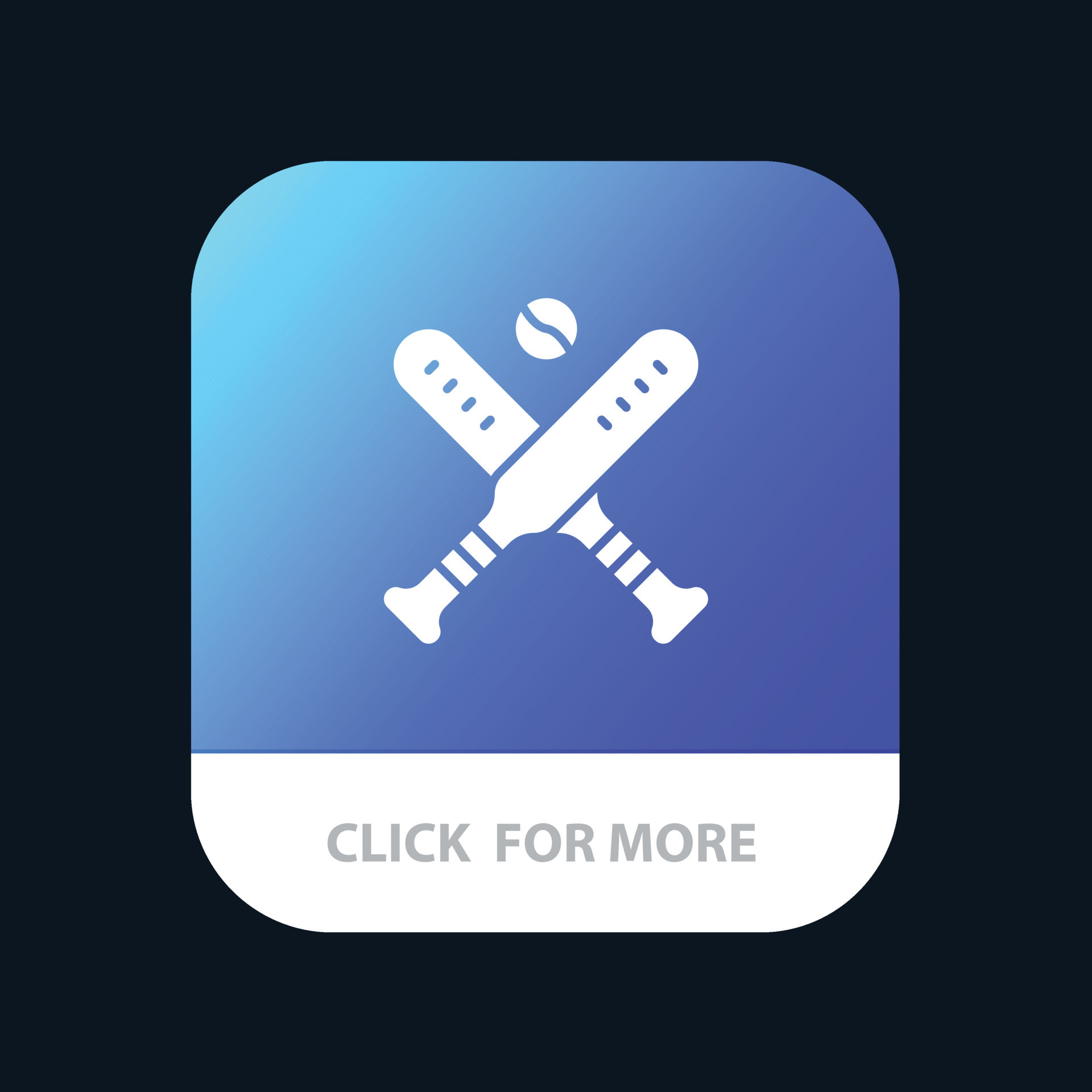 Ball Baseball Bat Bats Mobile App Button Android And Ios Glyph Version 13447527 Vector Art At