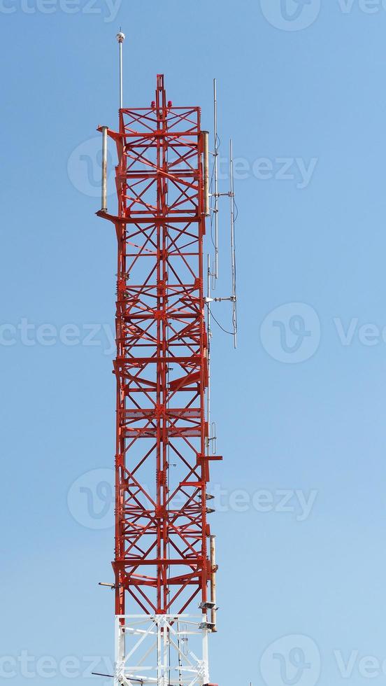 Telecommunication tower closeup. 13448613 Stock Photo at Vecteezy