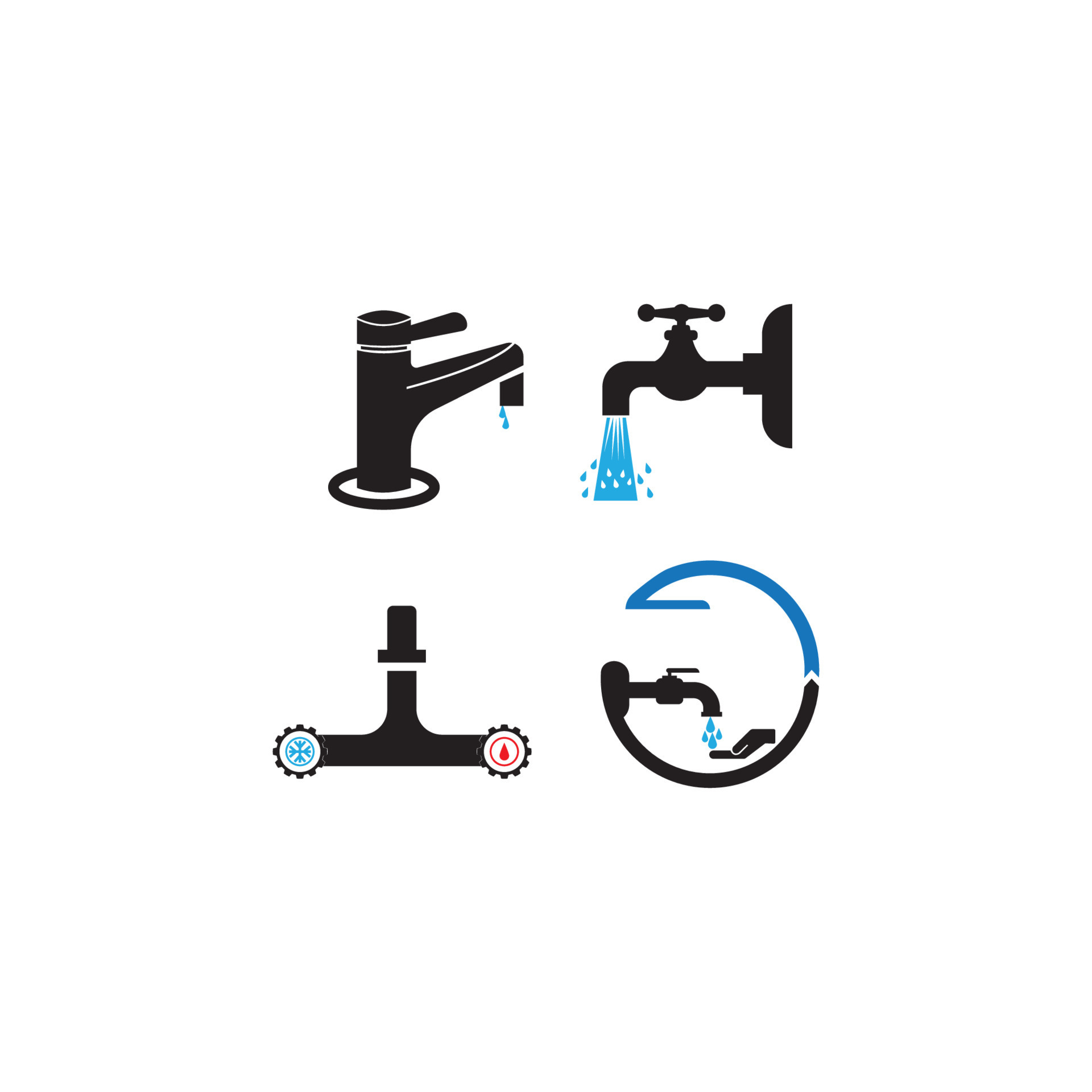 Water Tap Icon Vector Design 13450156 Vector Art At Vecteezy