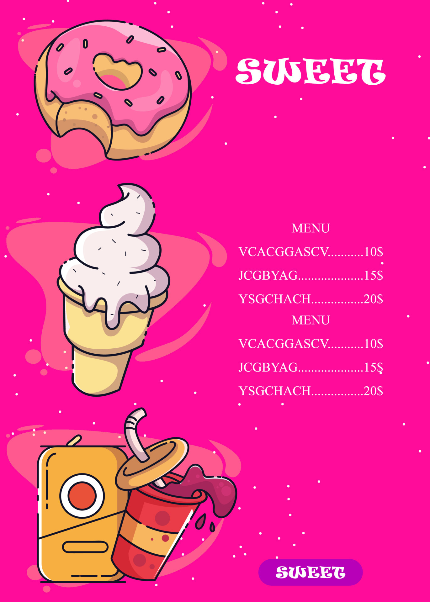 Pastry Menu Vector Art Icons And Graphics For Free Download