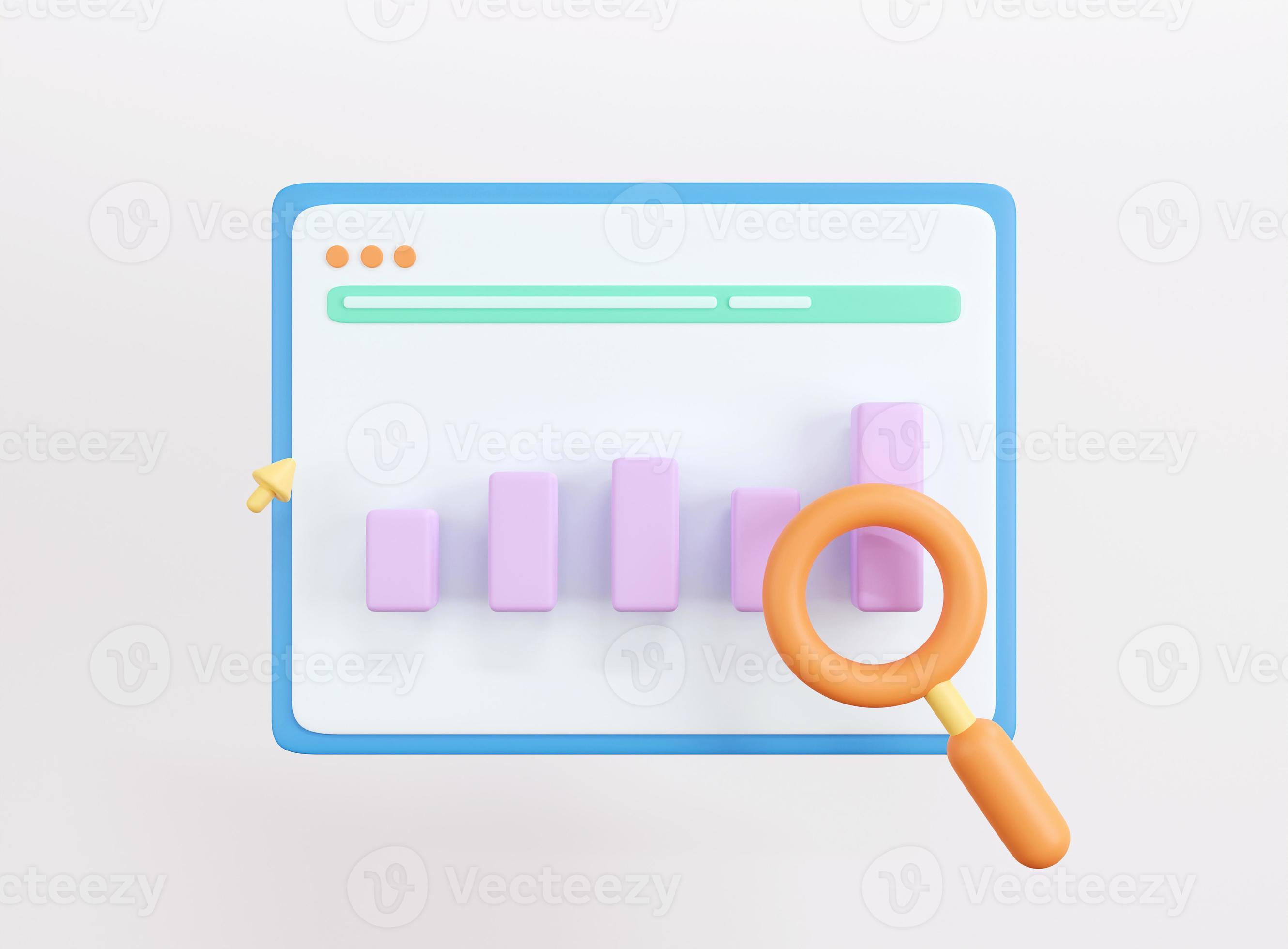 Web UI UX Design concept. 3D Web development and interface design. SEO optimization marketing ...