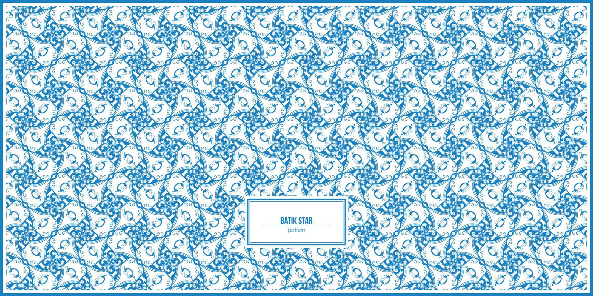 batik star pattern with dominant blue color 13453691 Vector Art at Vecteezy