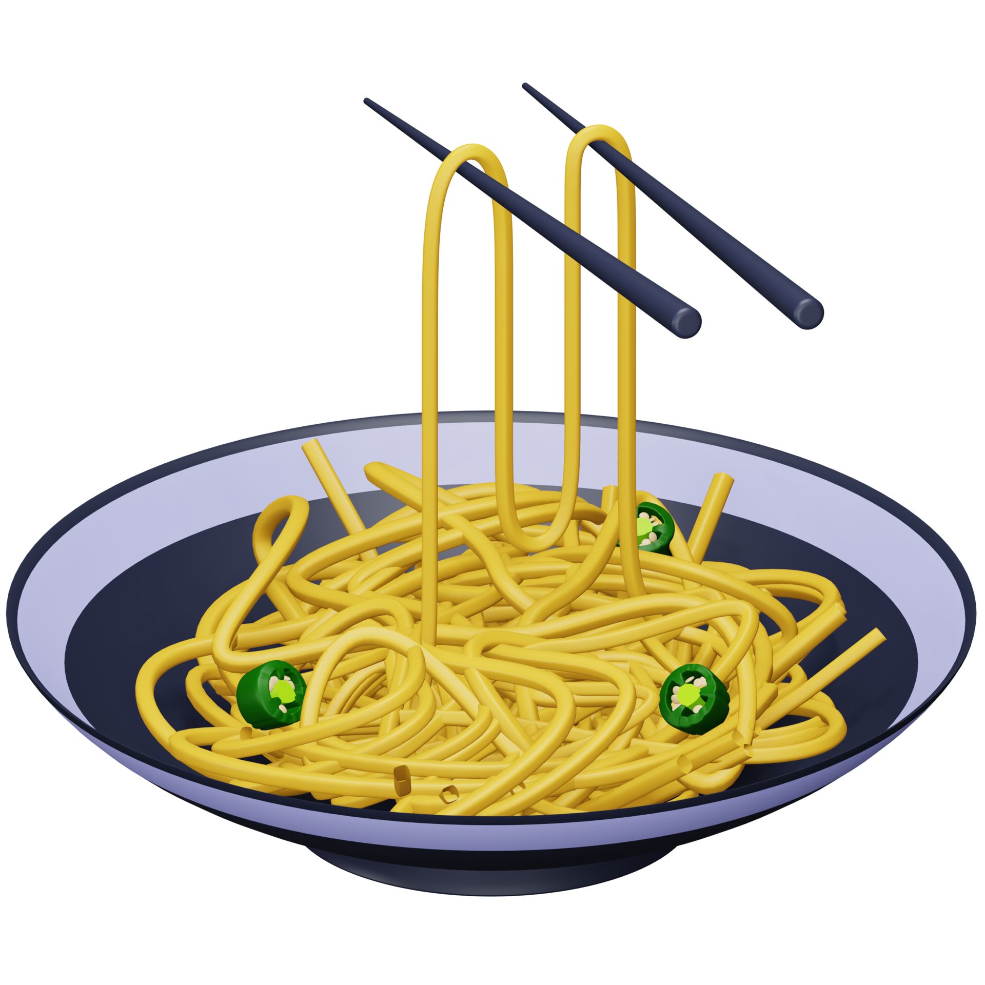 Noodles 3d Rendering Isometric Icon 13453722 Png