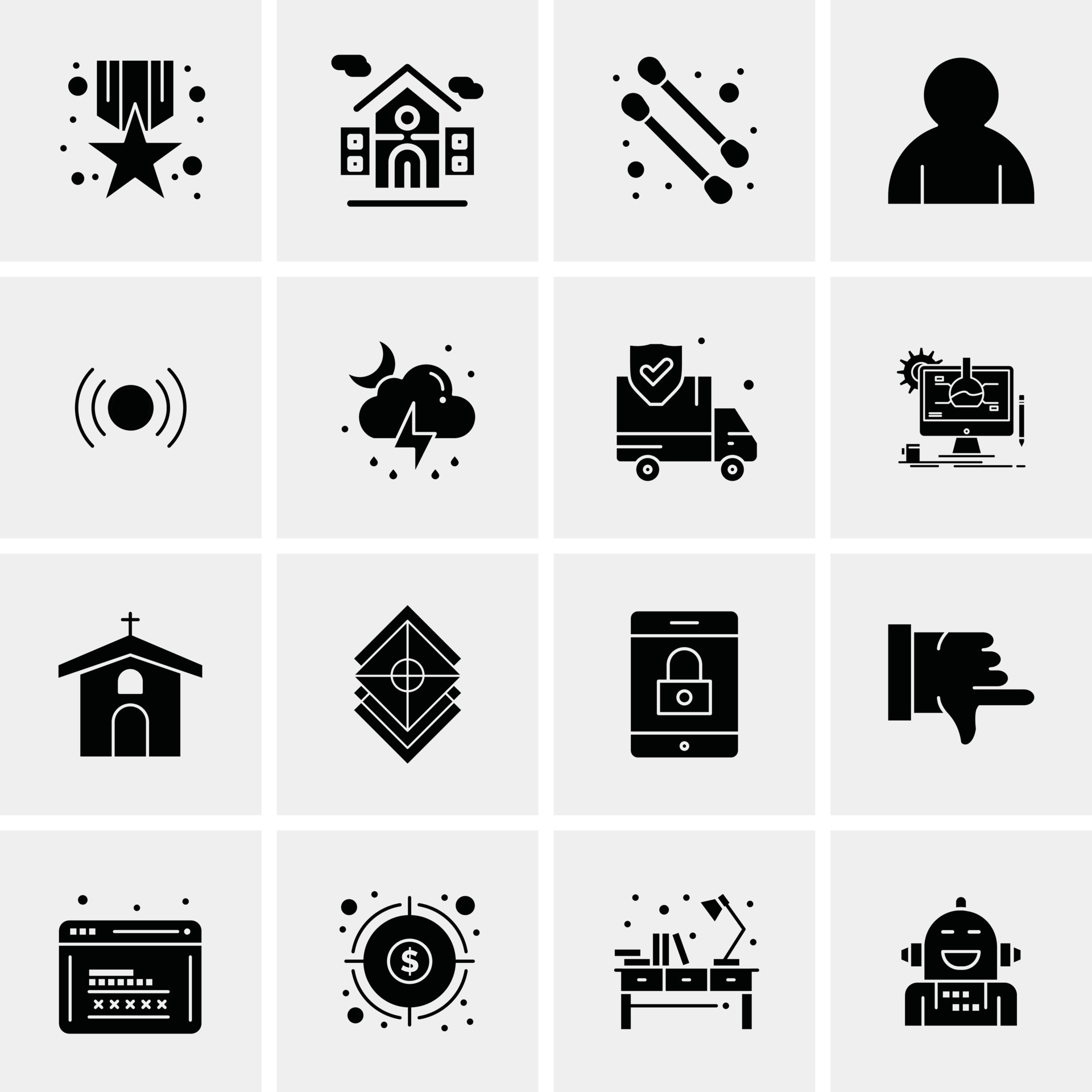 List Task Text Bold And Thin Black Line Icon Set 13454880 Vector Art At