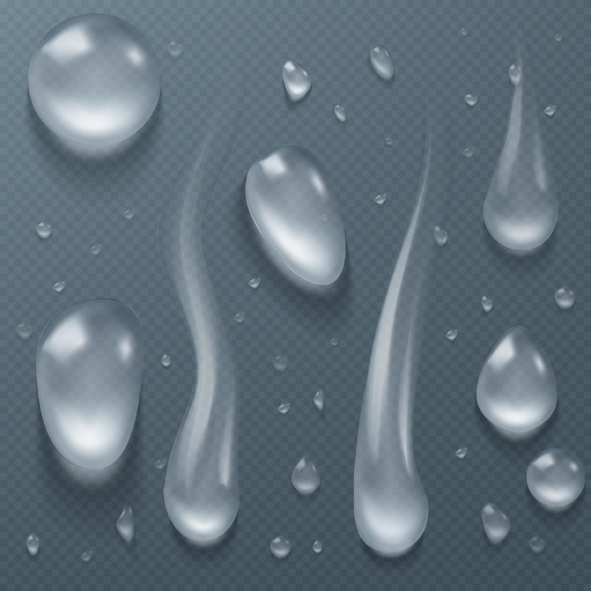 Clear water drops, dew or dripping rain droplets 13455206 Vector Art at ... Clear water drops, dew or dripping rain droplets 13455206 Vector Art at ...