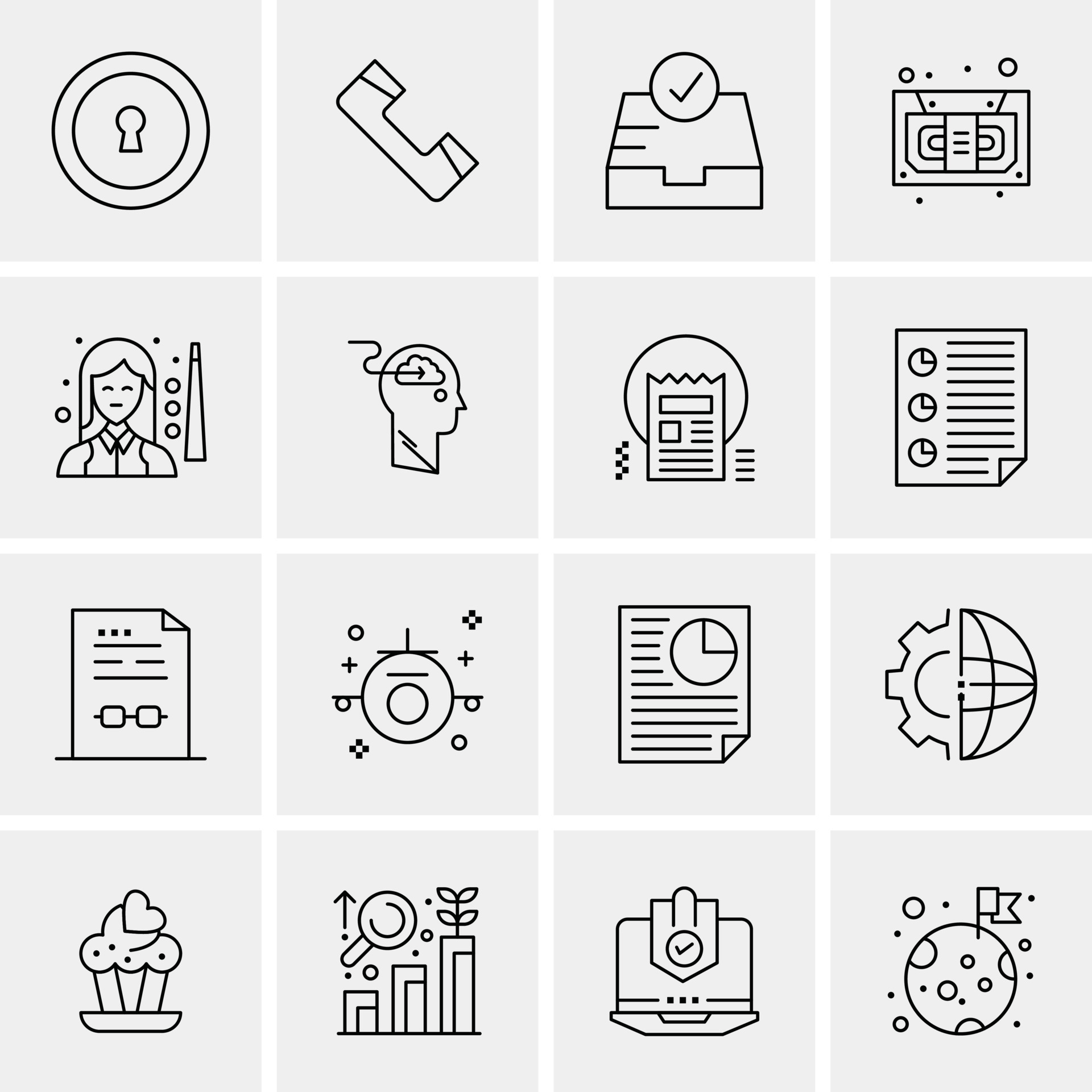 T Box Shopping Ribbon Bold And Thin Black Line Icon Set 13457840 Vector Art At Vecteezy