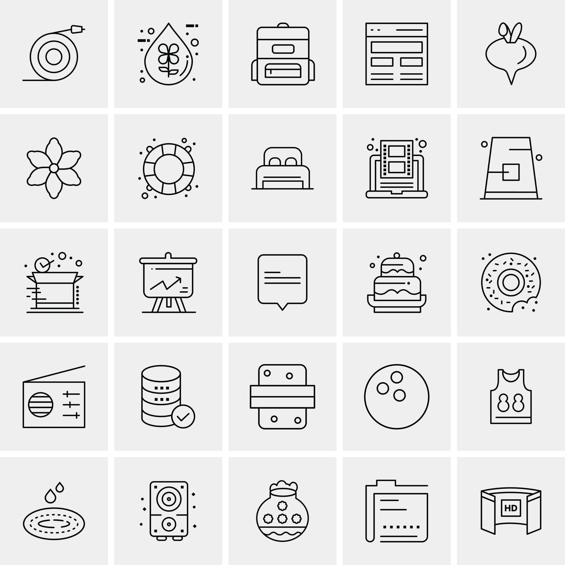 Experiment Laboratory Mouse Science Bold And Thin Black Line Icon Set 13459236 Vector Art At