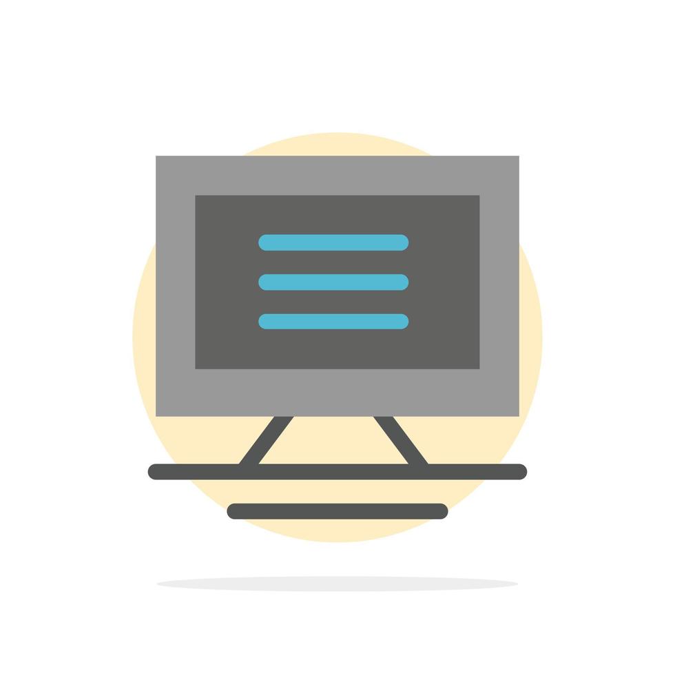 Monitor Computer Hardware Abstract Circle Background Flat Color Icon 13460216 Vector Art At Vecteezy
