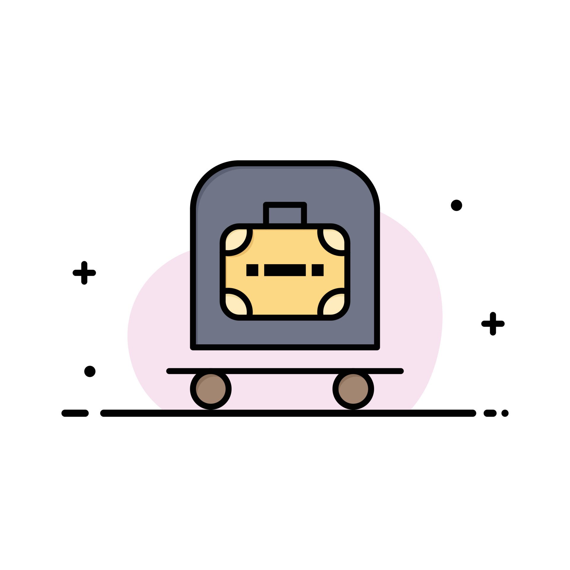 Puzzle Business Jigsaw Match Piece Success Abstract Circle Background Flat Color Icon 13460279