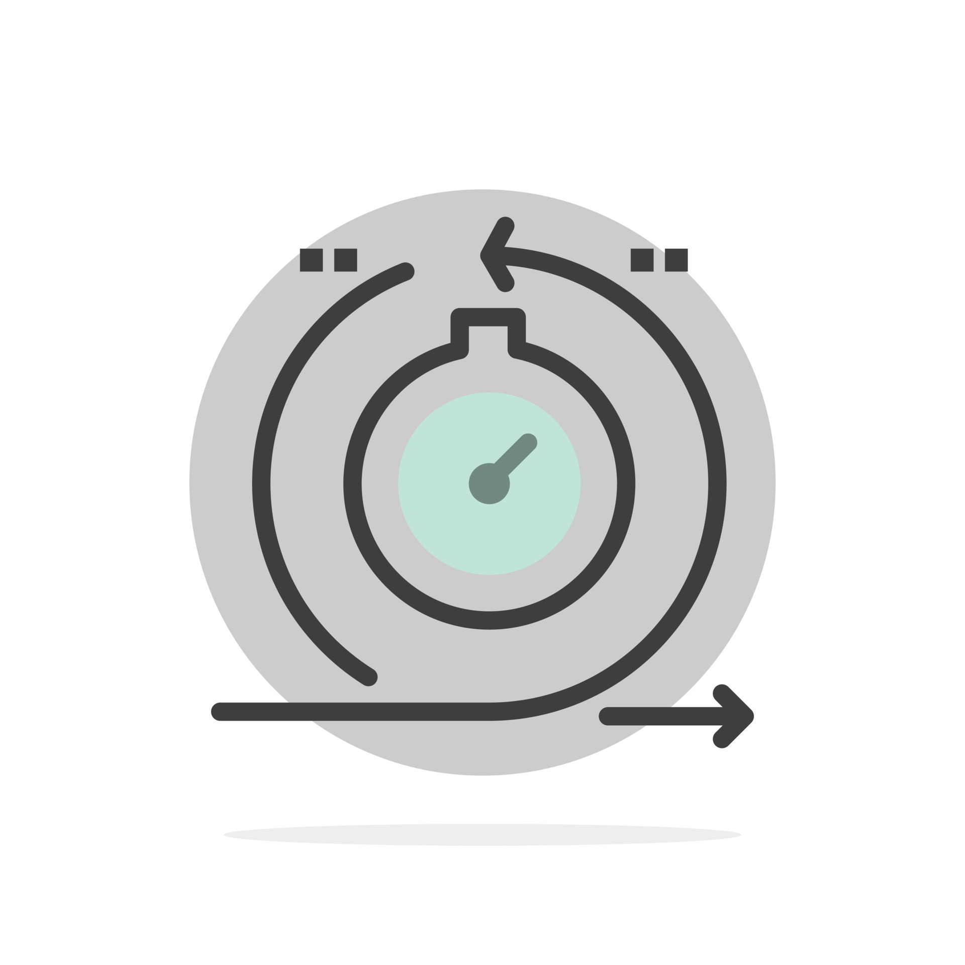 Agile Cycle Development Fast Iteration Abstract Circle Background Flat