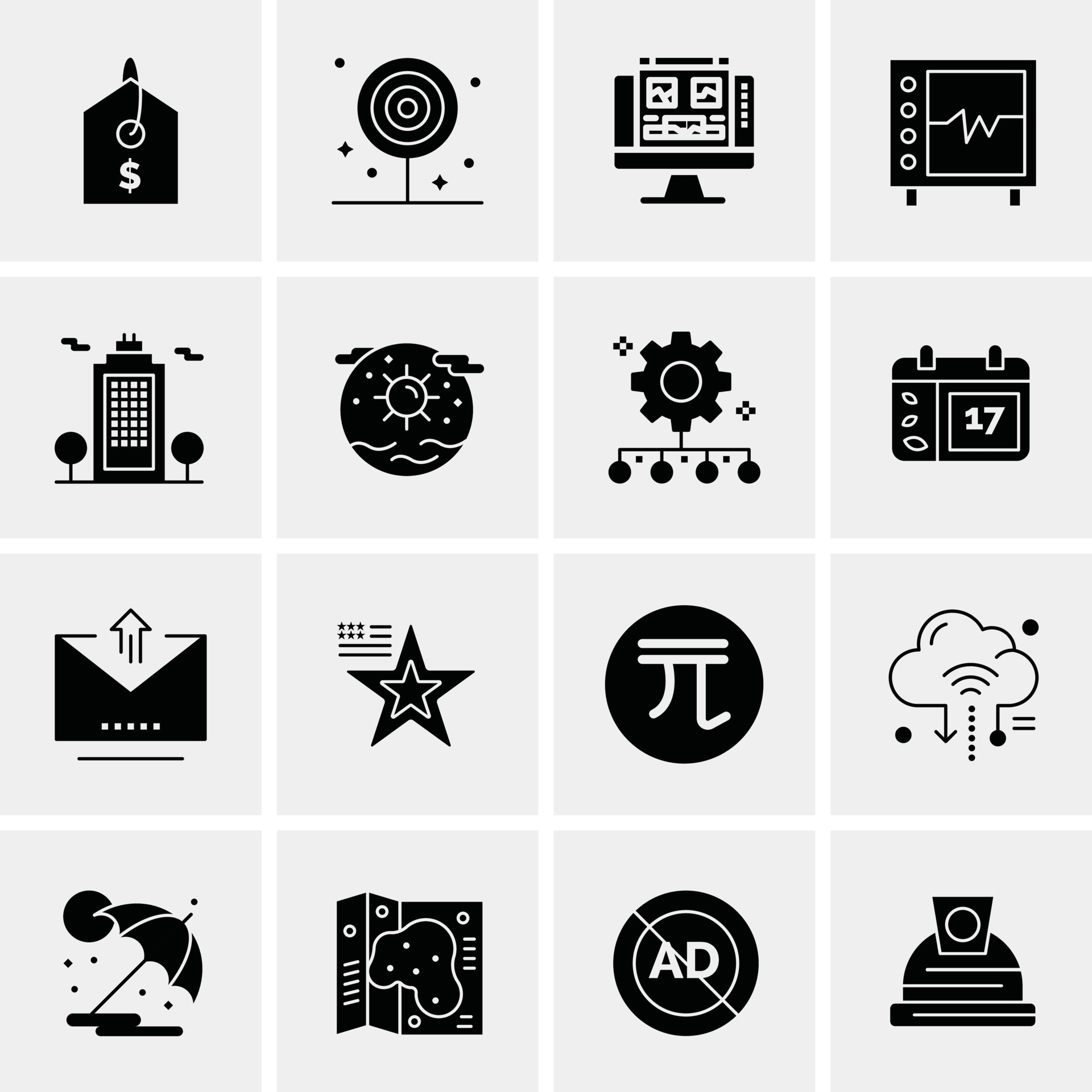 Mobile Cell Box Abstract Circle Background Flat Color Icon 13460659 Vector Art At Vecteezy