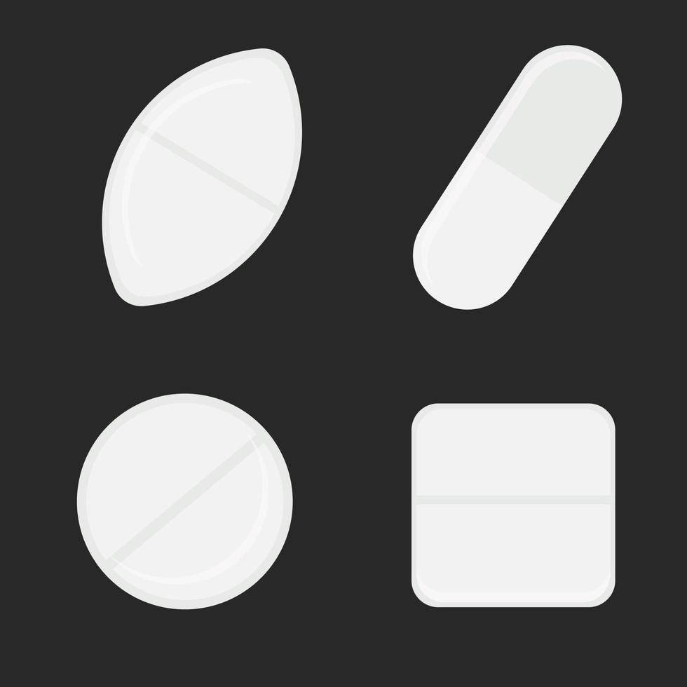Set Of Different White Flat Isolated Nat E Tablets Vector Illustration 13460859 Vector Art At