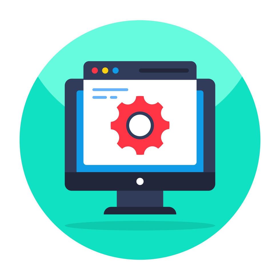 Trendy vector design of web setting 13462571 Vector Art at Vecteezy