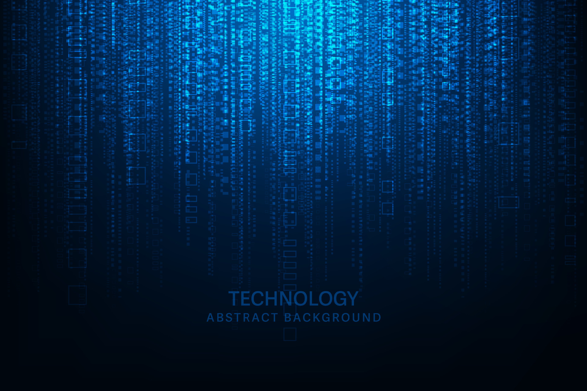 Vector Abstract Communication Concept Hi Tech Technology Blue