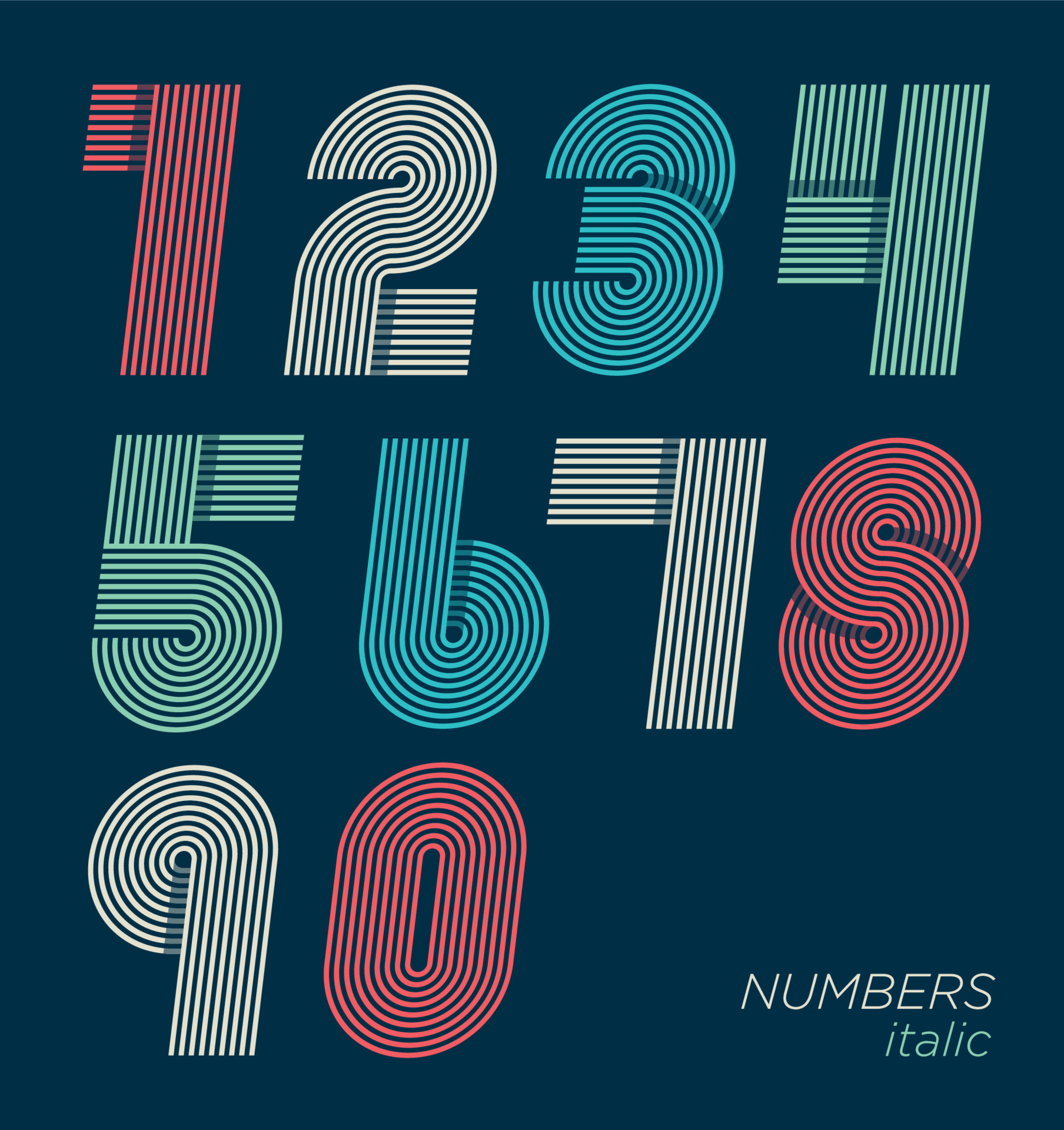 Retro Fun Numbers 13462863 Vector Art At Vecteezy retro-fun-numbers-13462863-vector-art-at-vecteezy