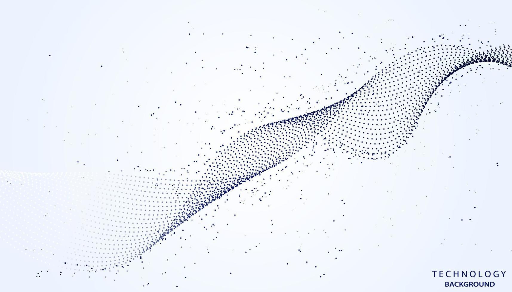 Abstract Wave Vector Beautiful Lines Concept Technology Network Internet Connection Particular