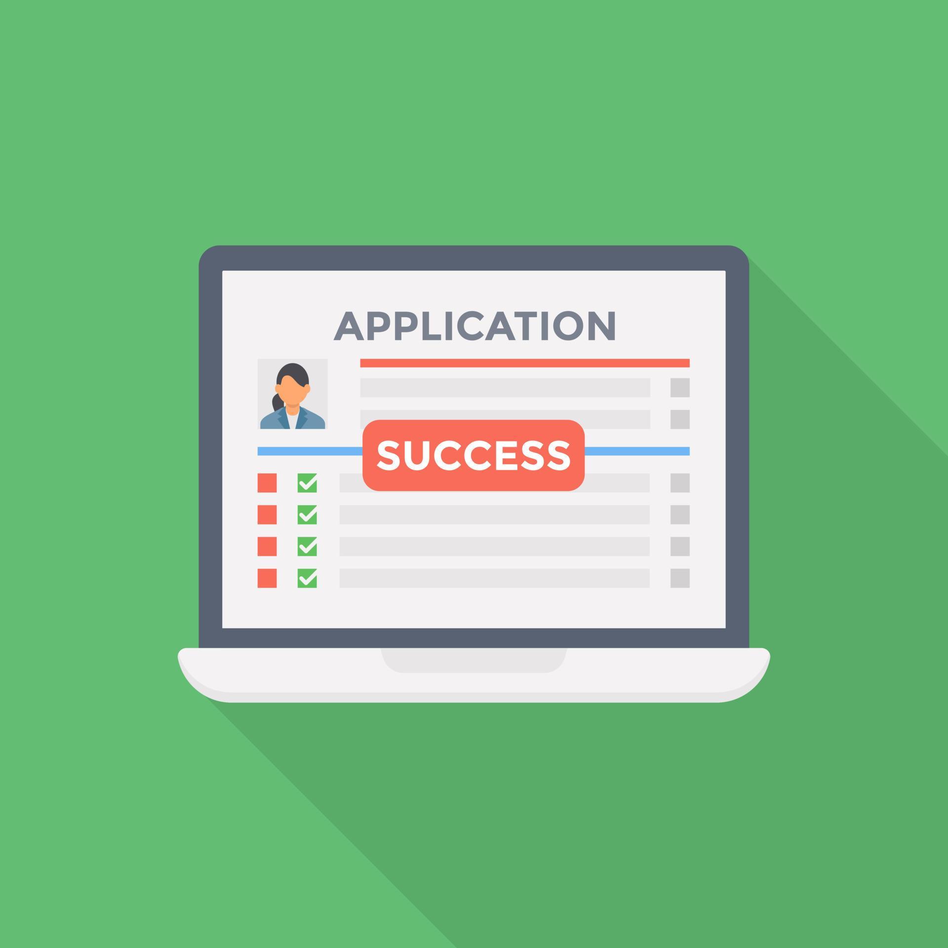 Application Submitted Successfully 13466253 Vector Art at Vecteezy