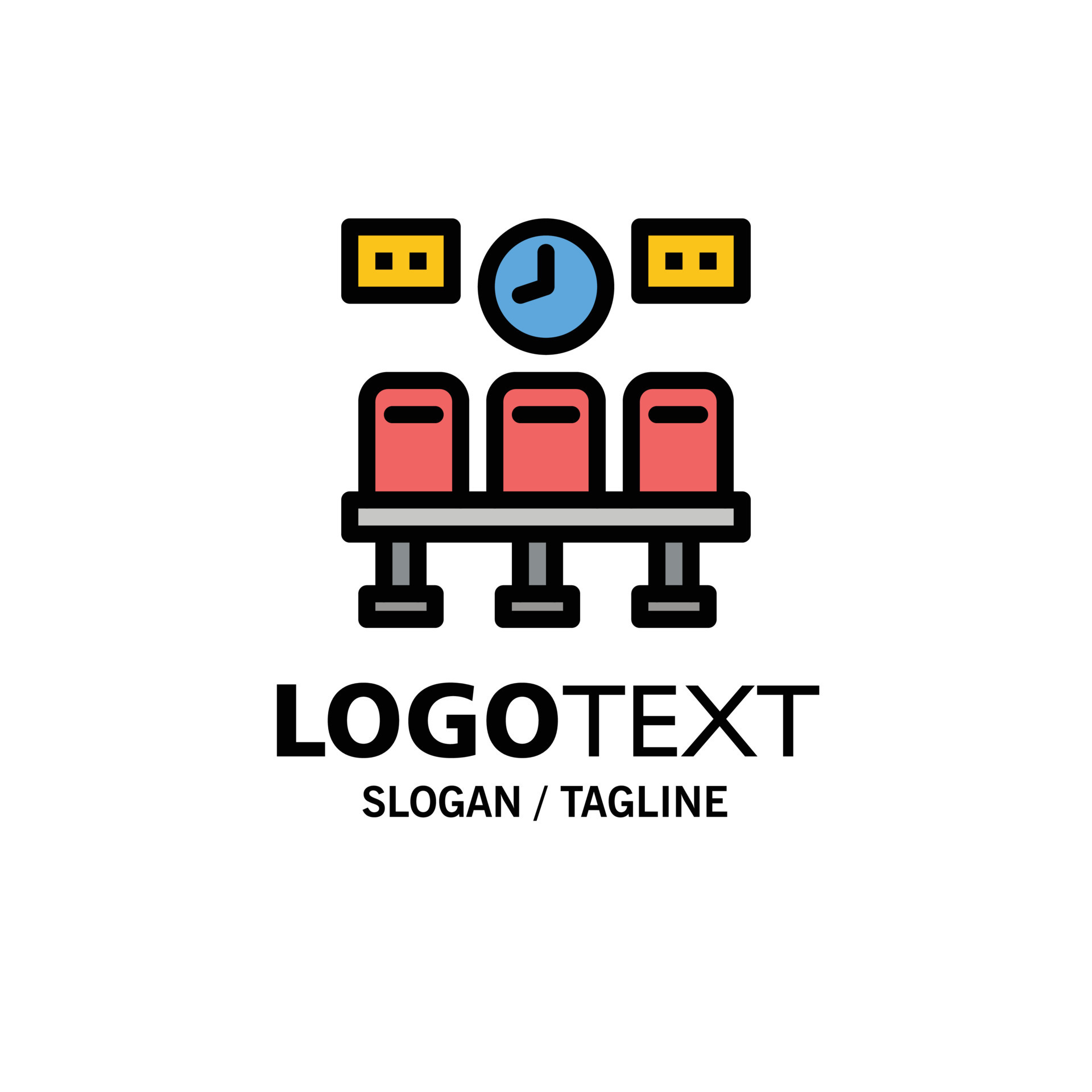 Marker Pin Business Flat Line Filled Icon Vector Banner Template 13467412 Vector Art At Vecteezy