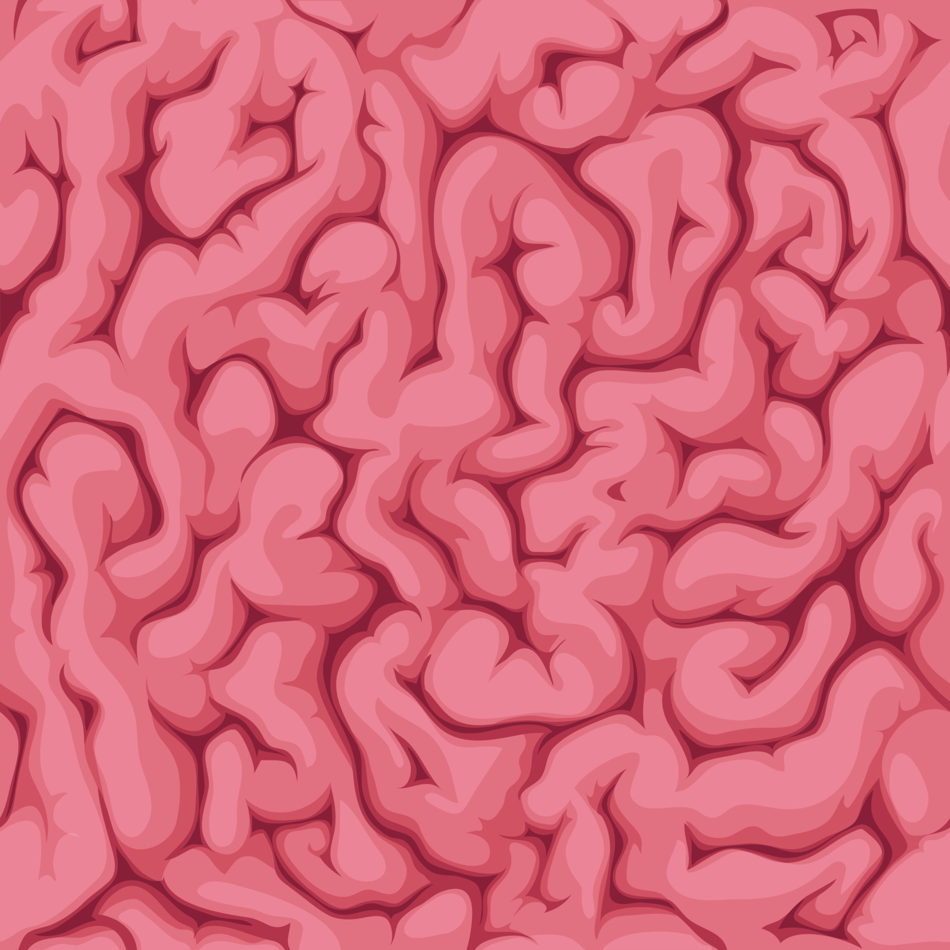 Human Brain Seamless Pattern Pink Background 13467448 Vector Art At