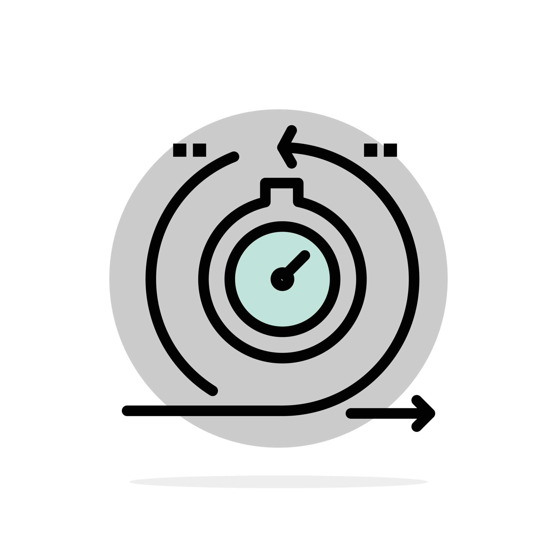 Agile Cycle Development Fast Iteration Abstract Circle Background Flat