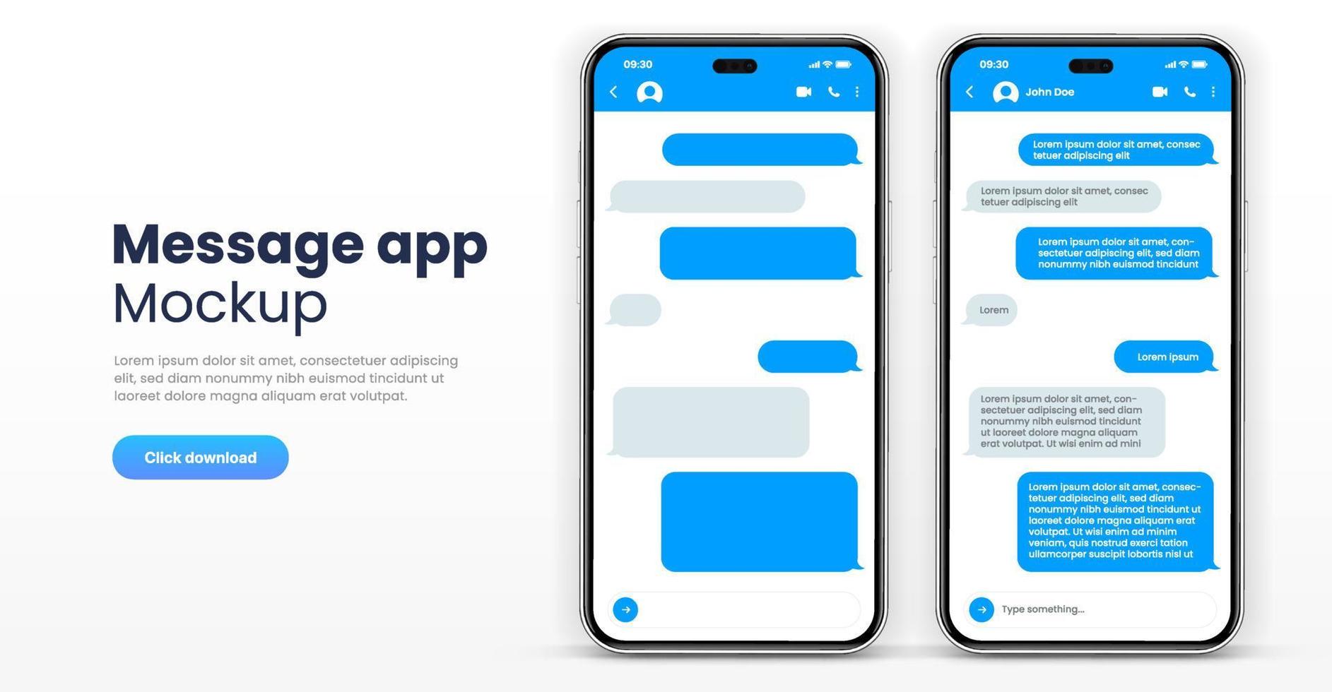 Message smartphone template. Mobile chatting sms app template bubbles ... Message smartphone template. Mobile chatting sms app template bubbles ...