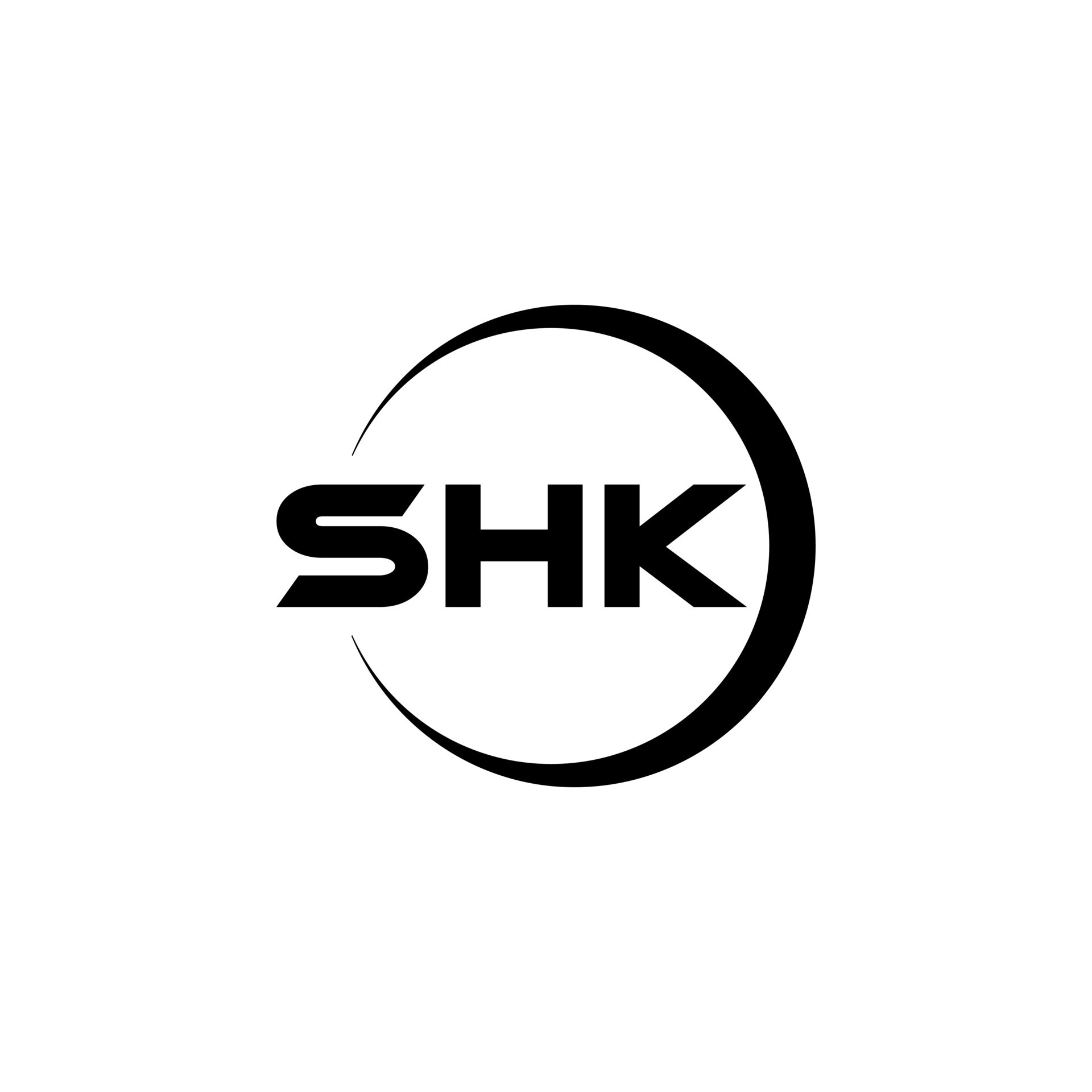 diseño del logotipo de la letra shk en la ilustración. logotipo vectorial, diseños de caligrafía ...
