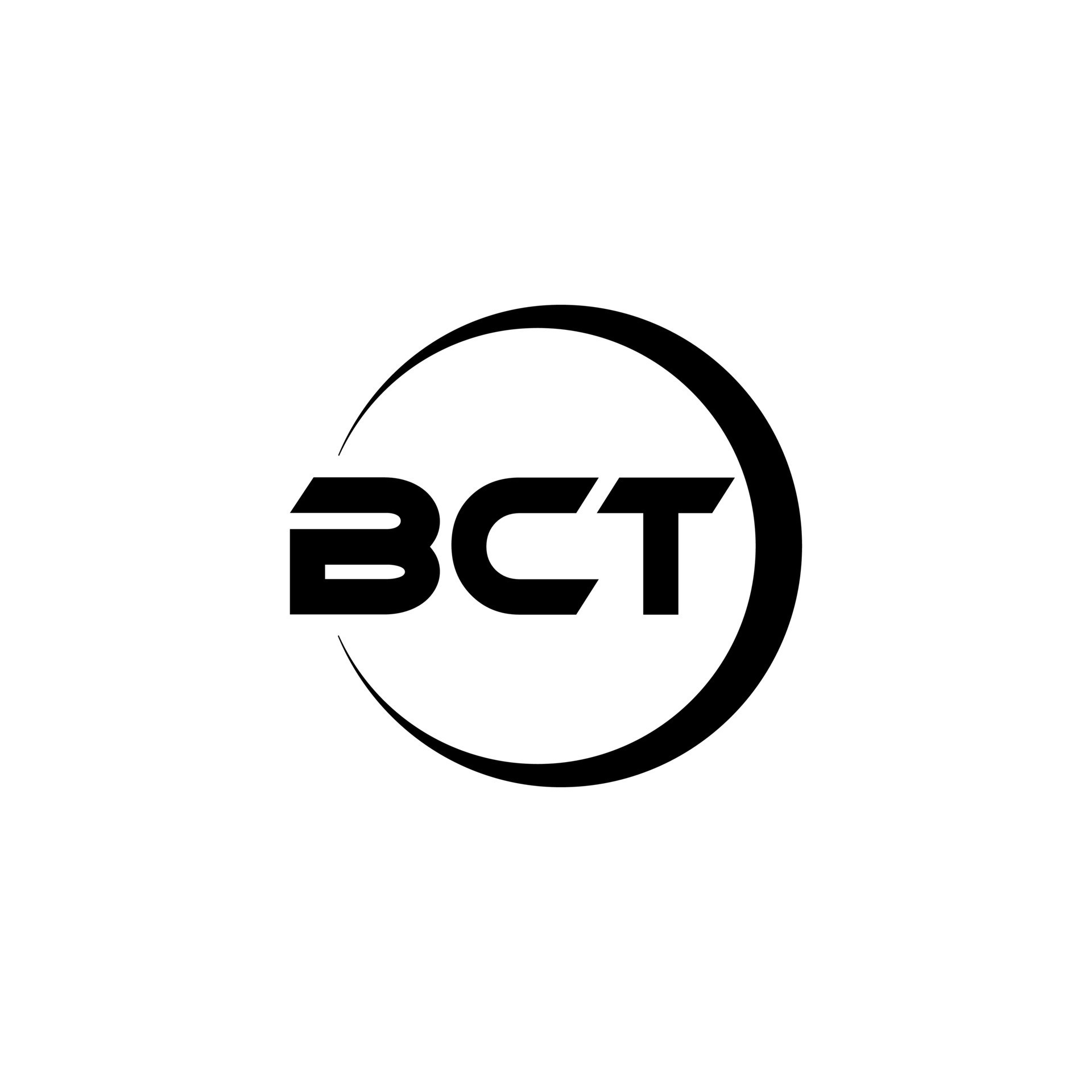 diseño de logotipo de letra bct en ilustración. logotipo vectorial, diseños de caligrafía para ...