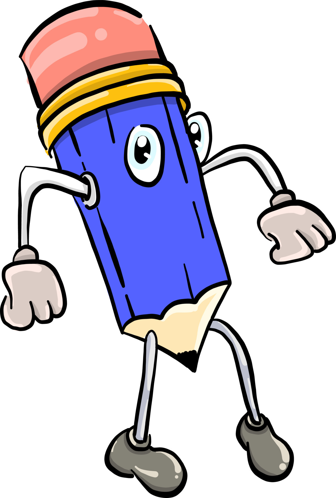 Blue pencil , illustration, vector on white background 13470232 Vector ...