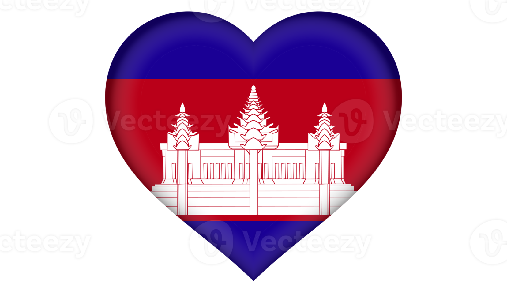 Cambodia flag icon in the form of a heart 13471194 PNG