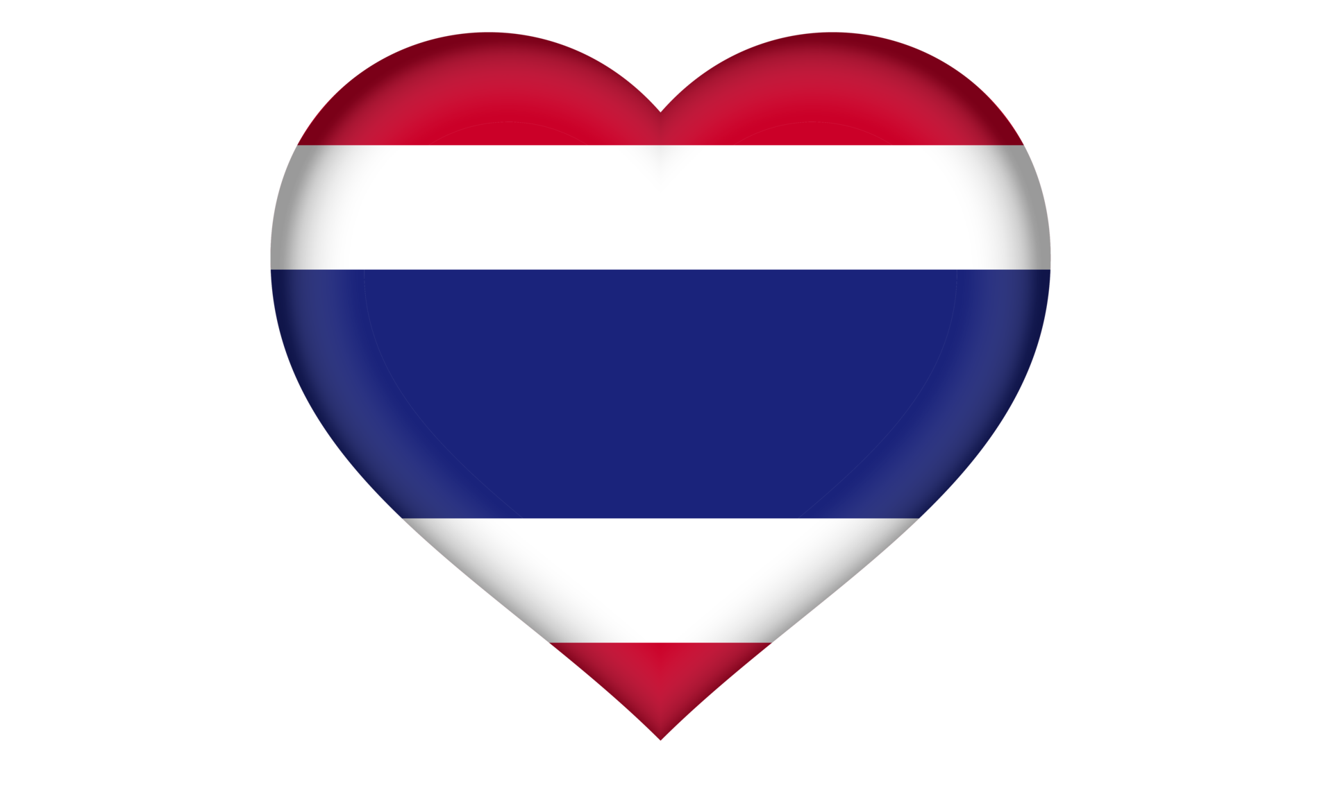 Free Thailand flag icon in the form of a heart 13471240 PNG with Transparent Background