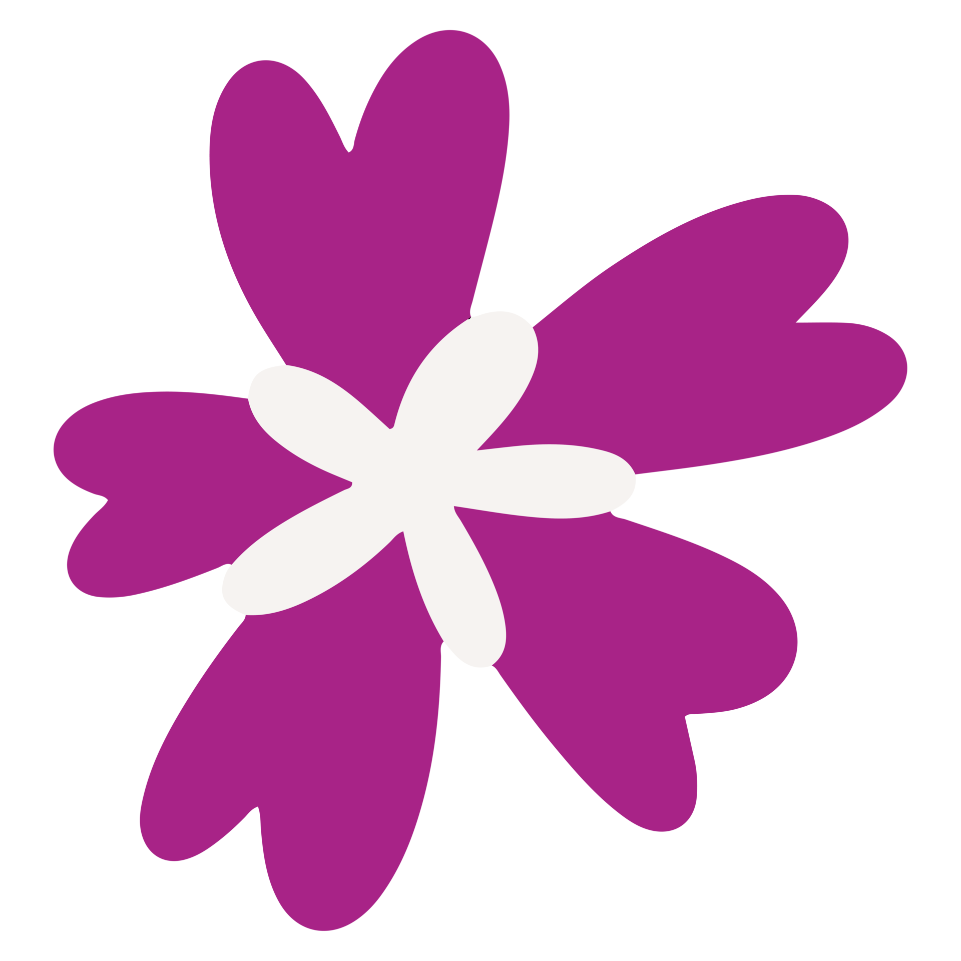 Cute Violet Flower In Trendy Hand Drawn Illustration For Design Element 13471692 Png