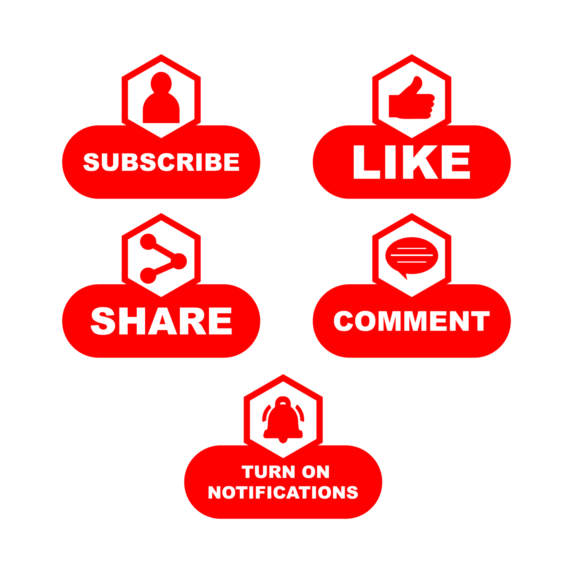 Flat subscribe button PNG image. Stylish Metallic subscribe button with red color on transparent ...