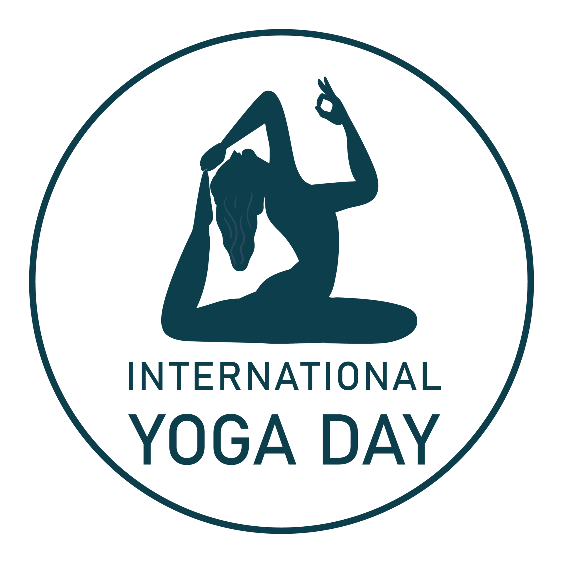 Women doing yoga logo for international yoga day on transparent ... Women doing yoga logo for international yoga day on transparent ...