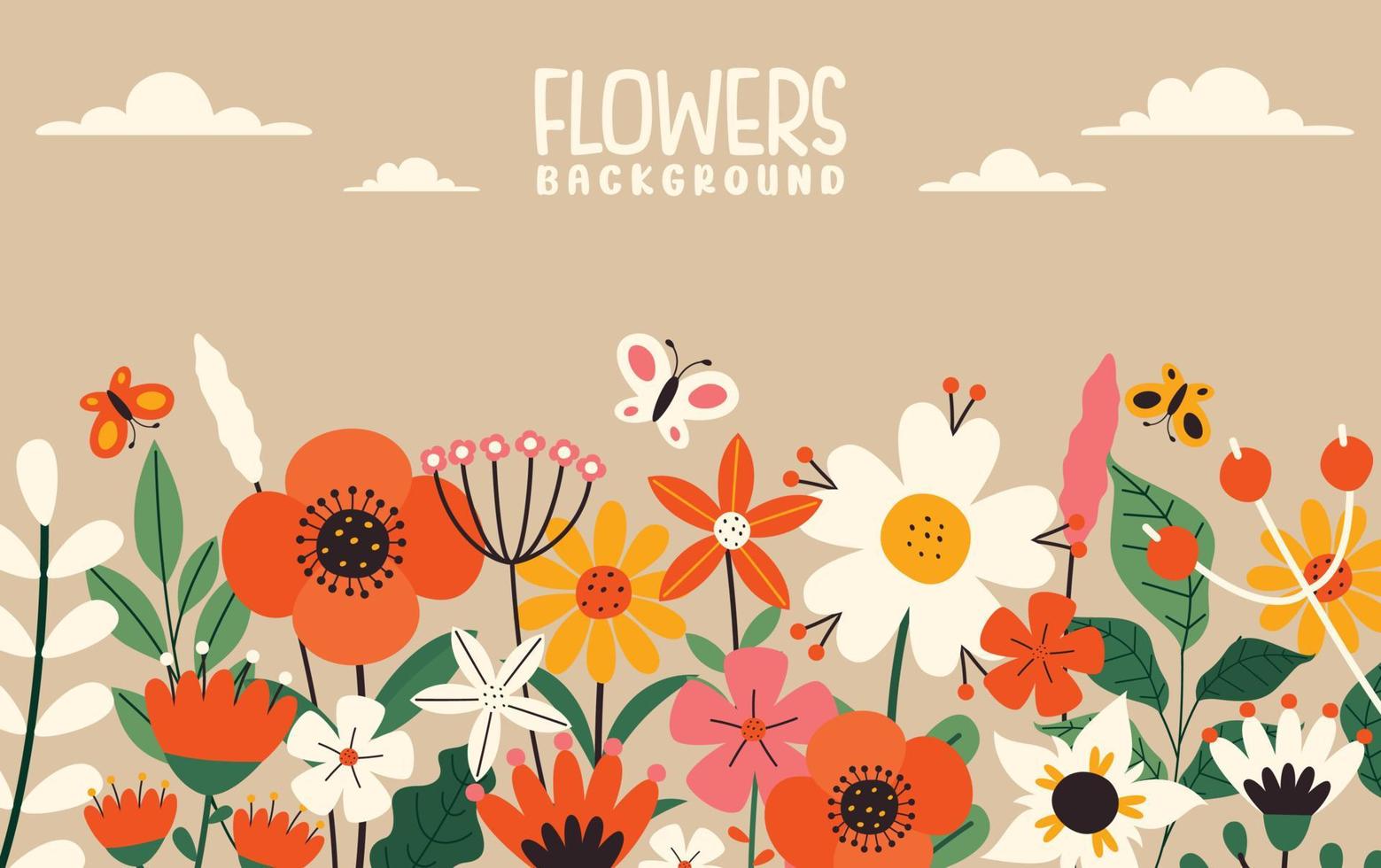 Spring Season Design With Flowers 13474089 Vector Art at Vecteezy