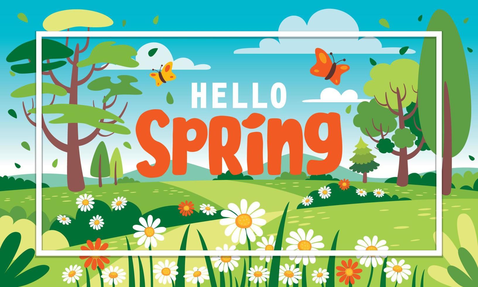 Spring Season Design With Flowers 13474189 Vector Art at Vecteezy