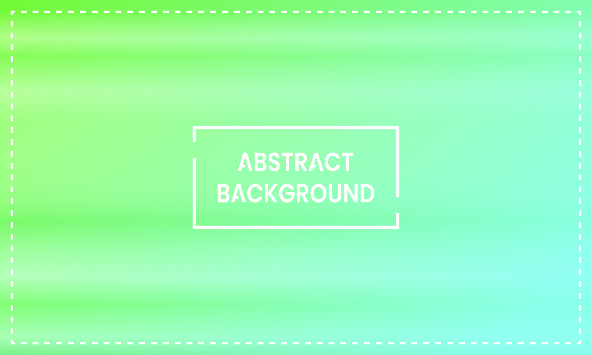 Light Green And Pastel Blue Gradient Abstract Background With Horizontal Shine And Frame Simple