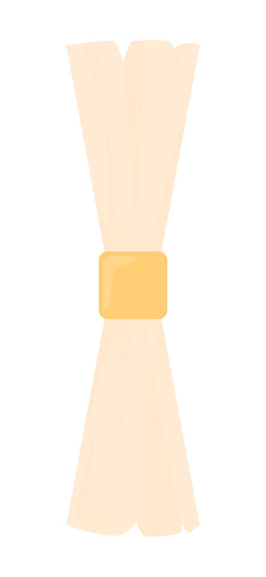 Napkin With Ring Semi Flat Color Vector Object Table Setting Style Editable Element Full